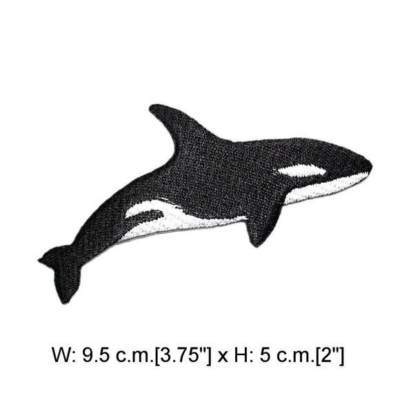 Accessories | Orca Patch Iron On Killer Whale Shark Animal Diy | Poshmark